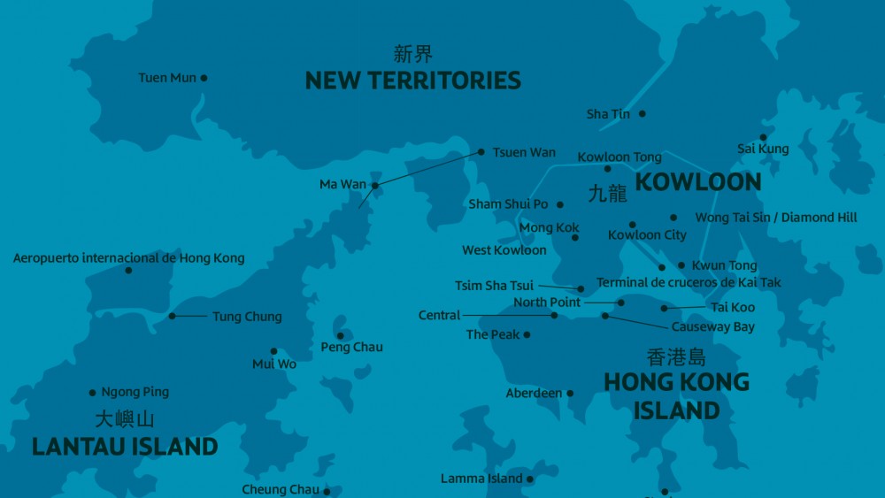 Map of Hong Kong - Altaïr Magazine